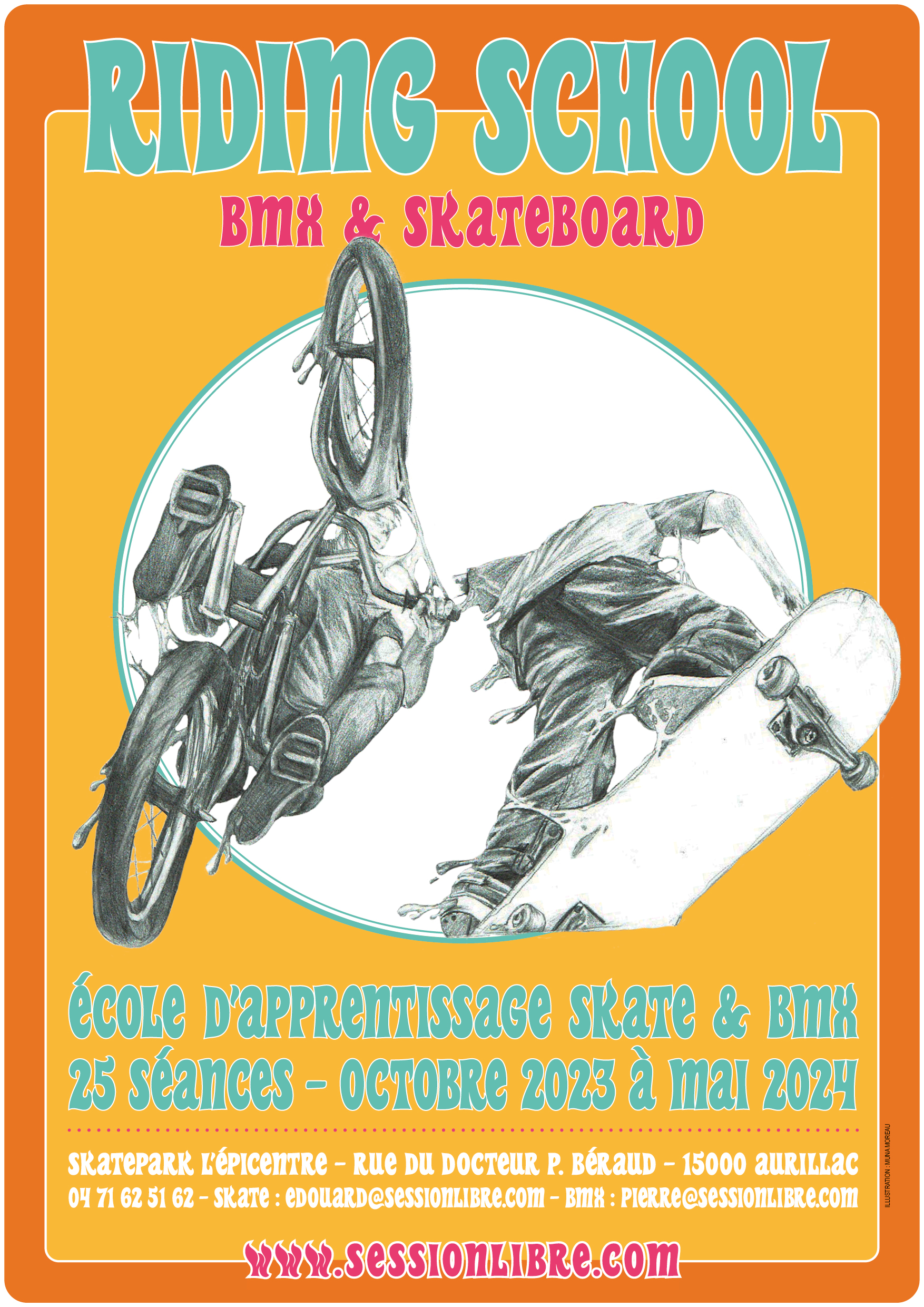 Riding School 2023 – 2024 (Skate / BMX) | Session Libre – Association de Cultures Urbaines